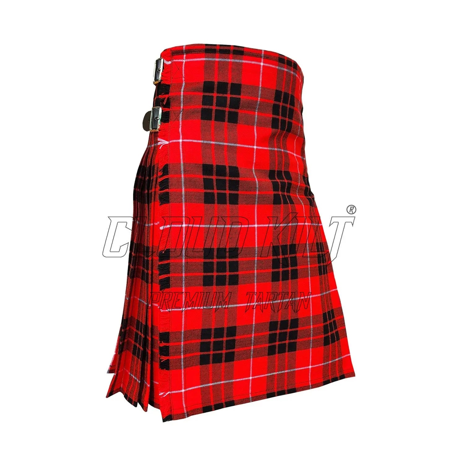 Munro Black & Red Tartan Kilt - CLOUD KILT