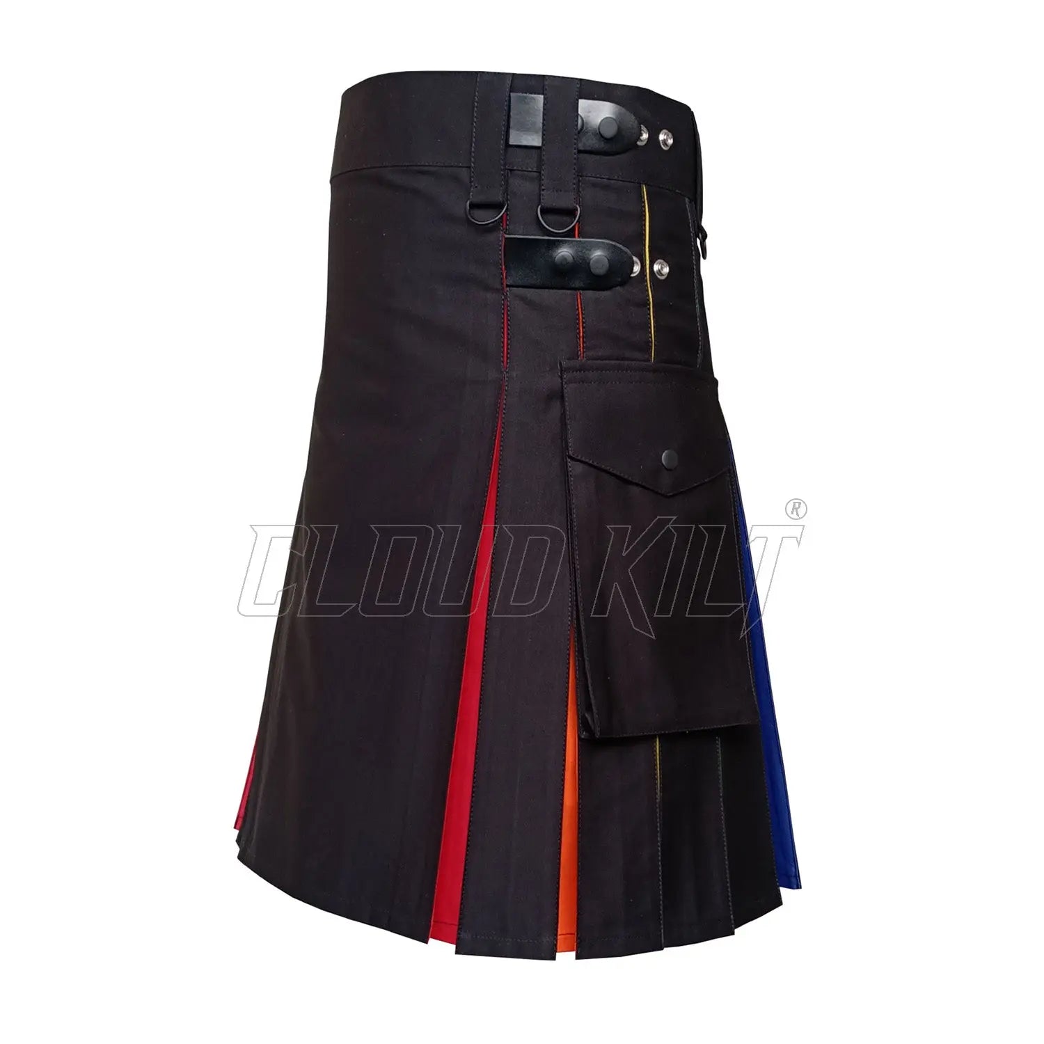 Rainbow Hybrid Deluxe Utility Kilt - CLOUD KILT