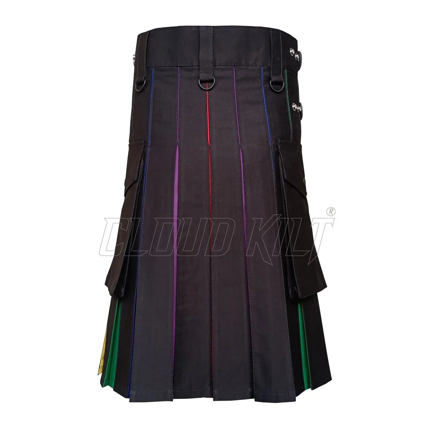 Rainbow Hybrid Deluxe Utility Kilt - CLOUD KILT